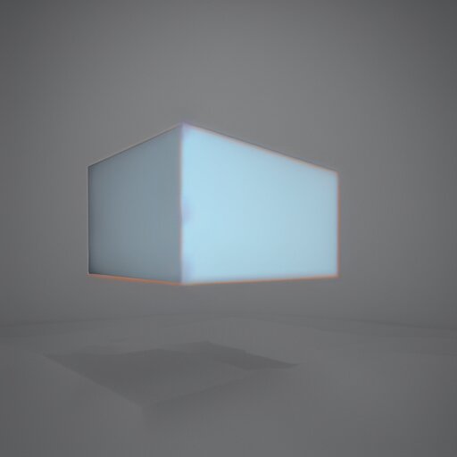 Lexica - A cube in a room with one light, octane render
