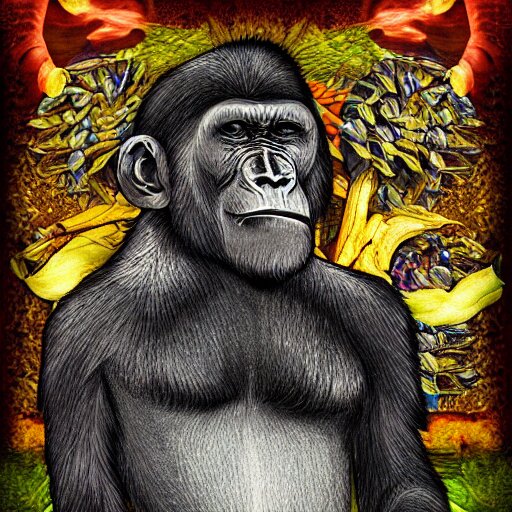 stoned ape theory, psilocybin mushrooms, abstract, evolution - Arthub.ai