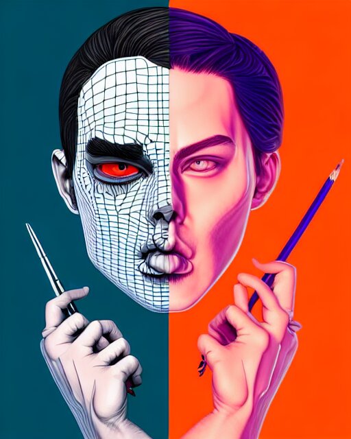 Lexica - Richly detailed color illustration of a fiending-addict ...