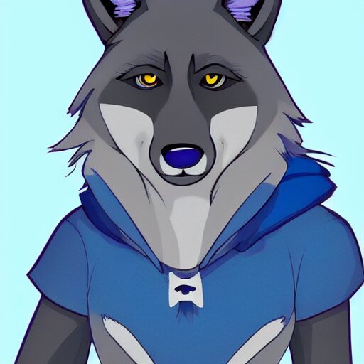 Lexica - An anthro anthropomorphic furry fursona hybrid of a blue ...