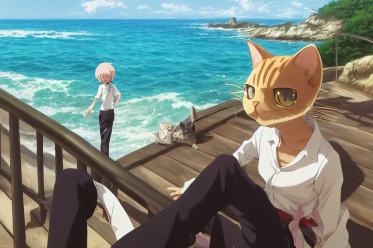 Lexica - A high quality anime still frame of a business person on ...