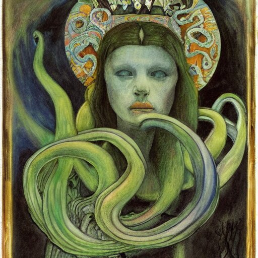 Lexica - The tentacle crown,by Annie Swynnerton and Diego Rivera ...