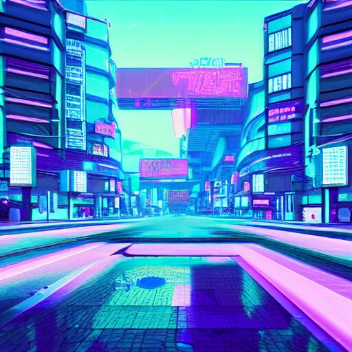 Lexica - Vaporwave cyberpunk photorealistic pokemon pallet town
