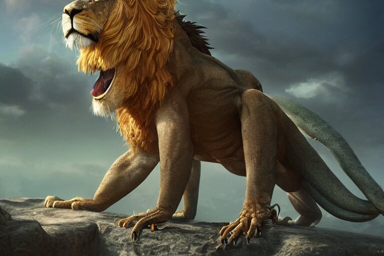 Lexica - The legendary island sized lion lizard, made by Stanley ...