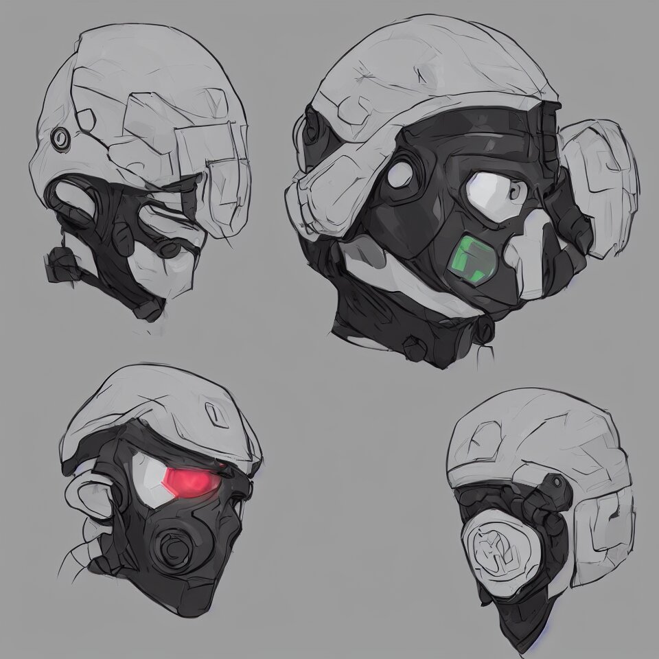 Sci Fi Helmet Concept Art