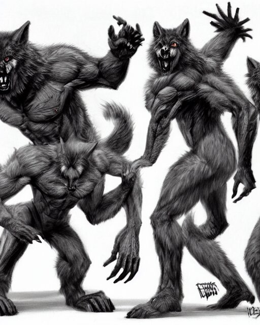 Lexica - Werewolf concept designs by Rick Baker, highly detailed, Oil ...