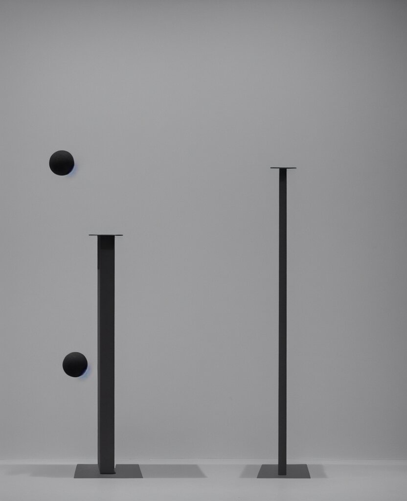 Lexica - A singular minimal studio packshot of an upside - down ...