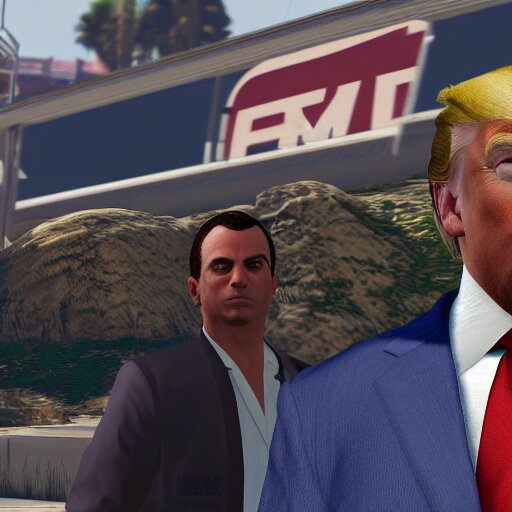 Lexica – Donald Trump in GTA V, 8K