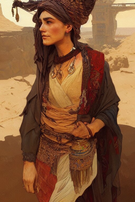 Lexica - A full portrait of an ancient Bedouin traveling spice merchant ...