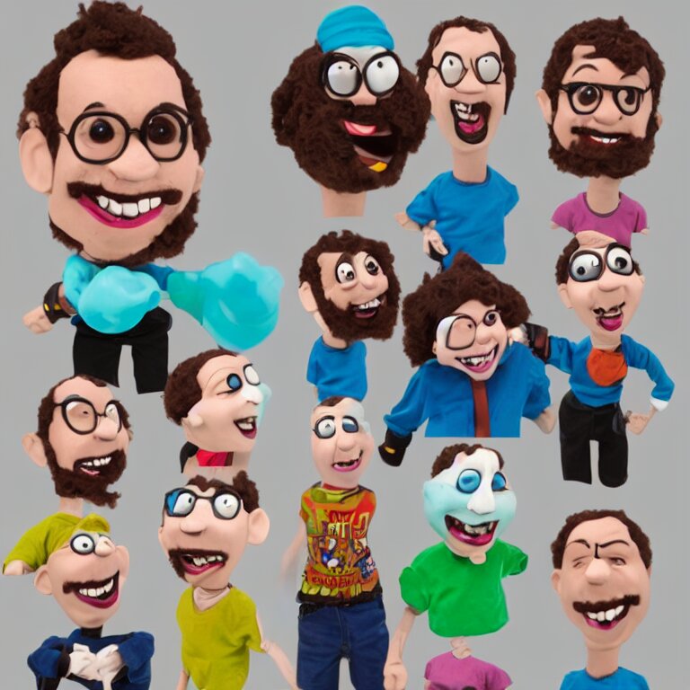 claymation character devin montes smiling cartoon head - Arthub.ai