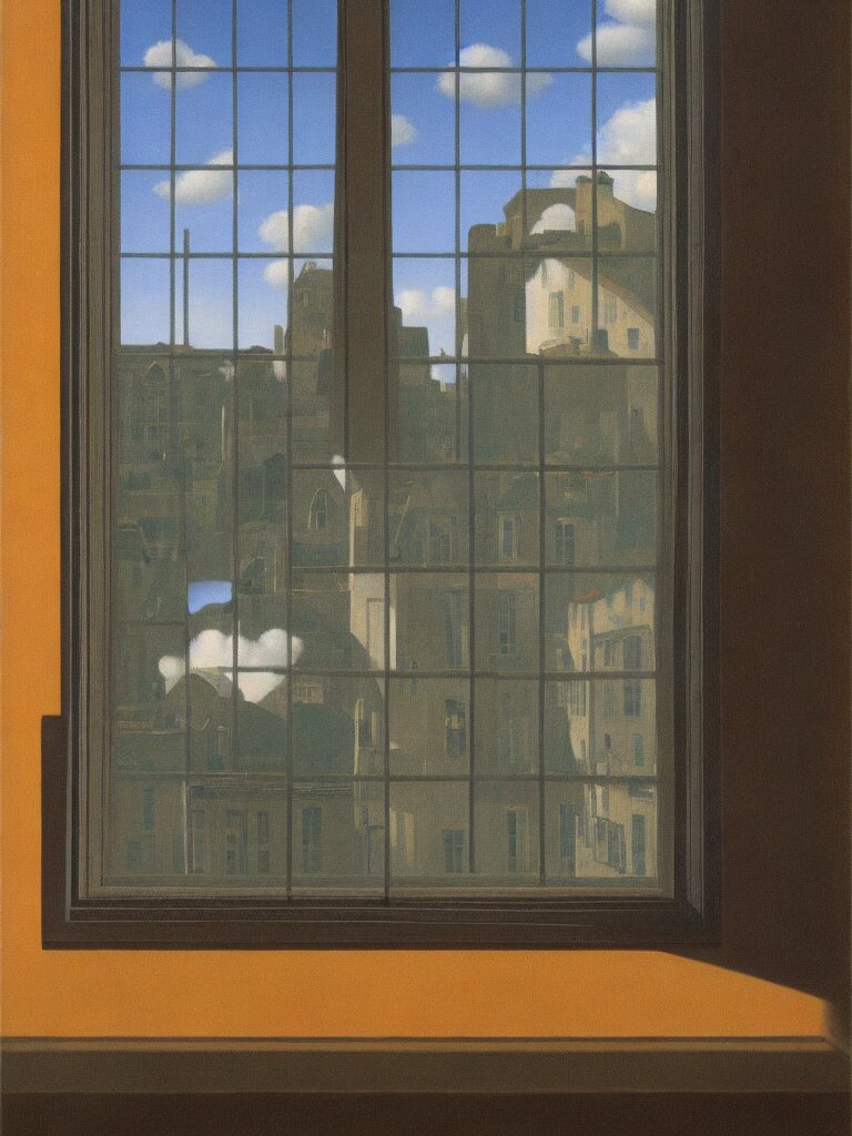 Lexica - The window by rene magritte, detailed painting, hd, hq, high ...
