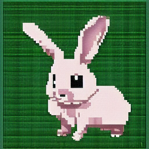 pixel art of a rabbit - Arthub.ai