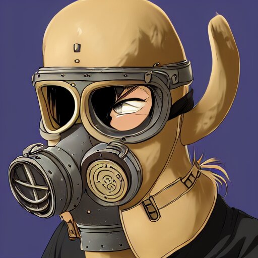 Lexica - Portrait of a viking gas mask, anime fantasy illustration by ...