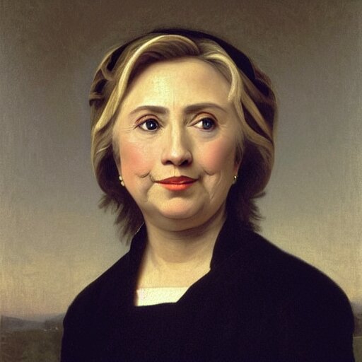 Lexica - A portrait of Hillary Clinton by William Bouguereau H 704