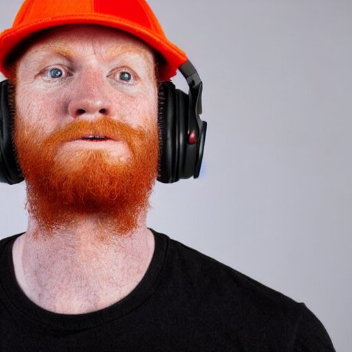 Lexica - Middle aged streamer on twitch with black hat, stubble, ginger ...