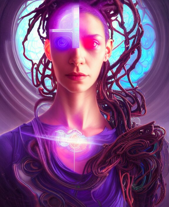 Lexica - A whirlwind of souls rushing inside the metaverse, hologram ...