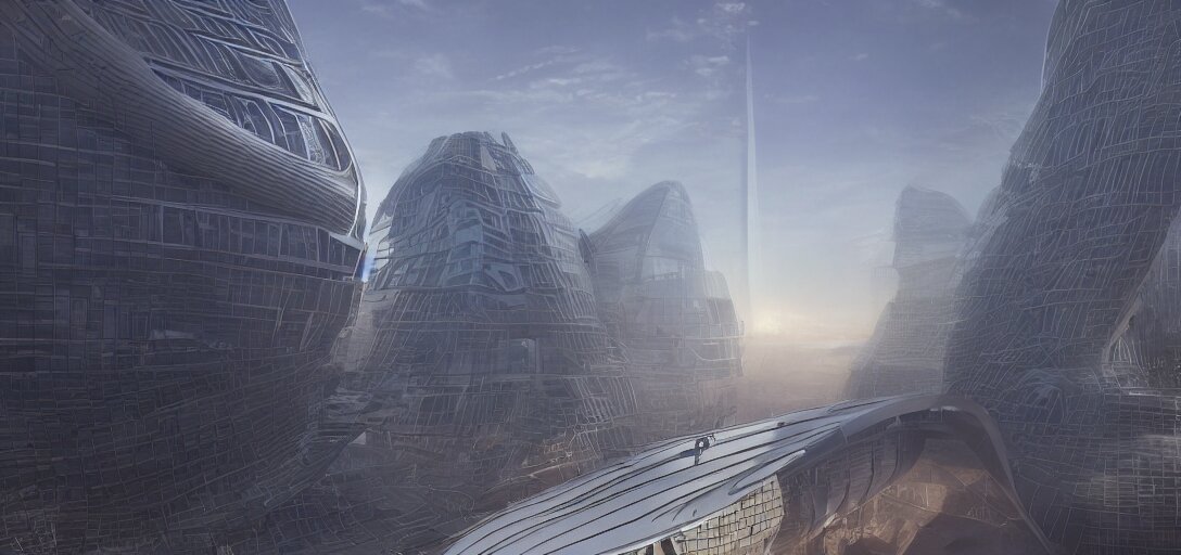 Lexica - Highly detailed futuristic architecture by I. M. Pei ...