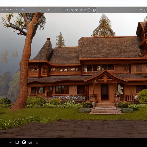 Lexica - Peaceful wooden mansion, interior, unreal engine 5 tech demo ...