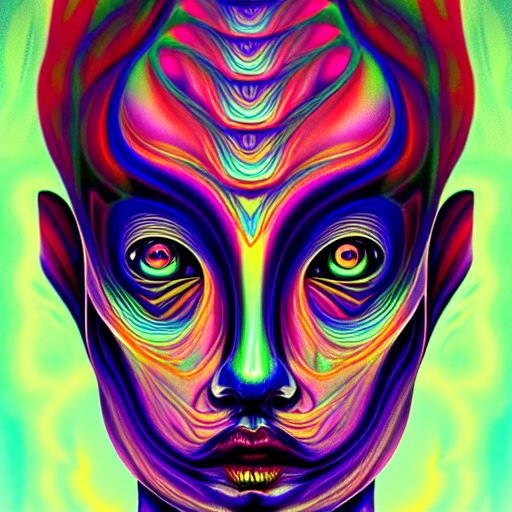 Lexica - An extremely psychedelic portrait of a ghost, surreal, lsd ...