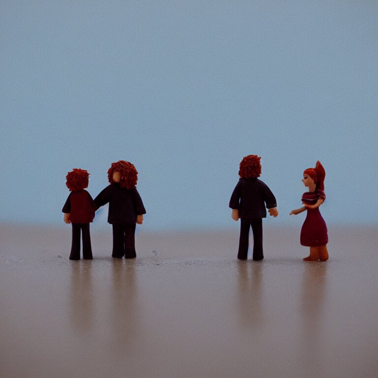 a cinematic film still of a claymation stop motion film eternal ...