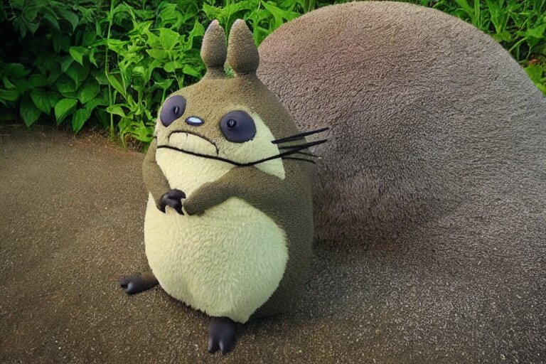 Lexica - Real life totoro, cute!!!, happy!!!, chunky!!!, content ...