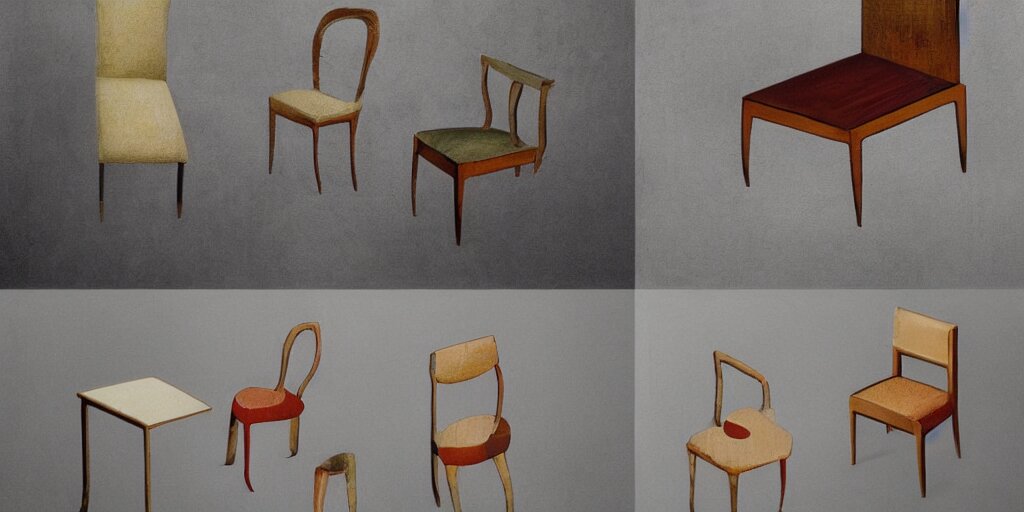 furniture designs in the style of modigliani, design sheet, Les ...