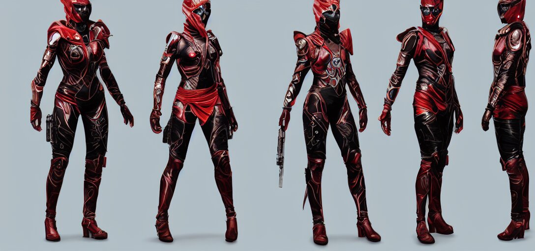 Lexica - Character sheet concept art of female special forces superhero ...