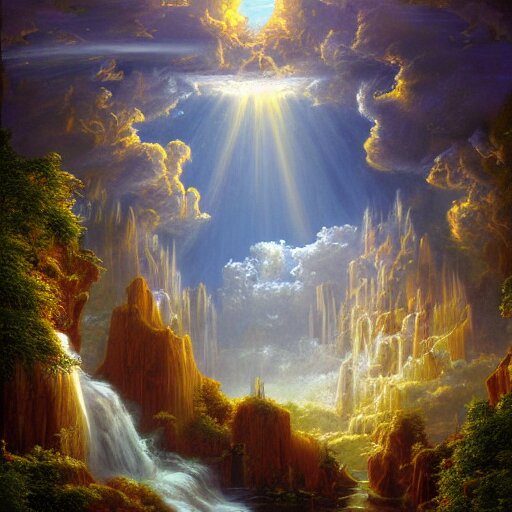 Lexica - Realistic detailed view of heaven by terance james bond ...
