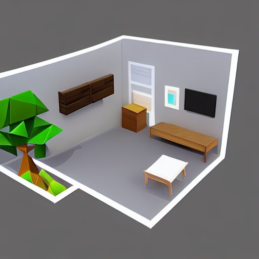 Lexica - Low poly room
