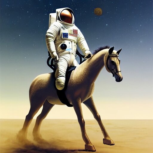 Lexica - A anthropomorphic horse - astronaut riding an horse like ...
