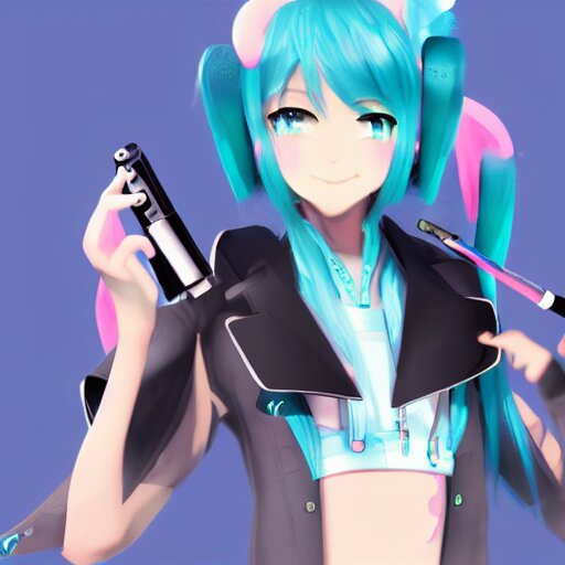 Lexica - Hatsune miku smoking a vape pen in her right hand | smoke ...