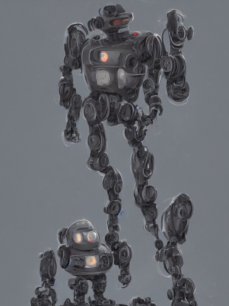 Lexica - Robot by disney concept artists, blunt borders, rule of thirds