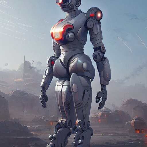 Lexica - A giant female robot, digital art, 8 k resolution, mech ...