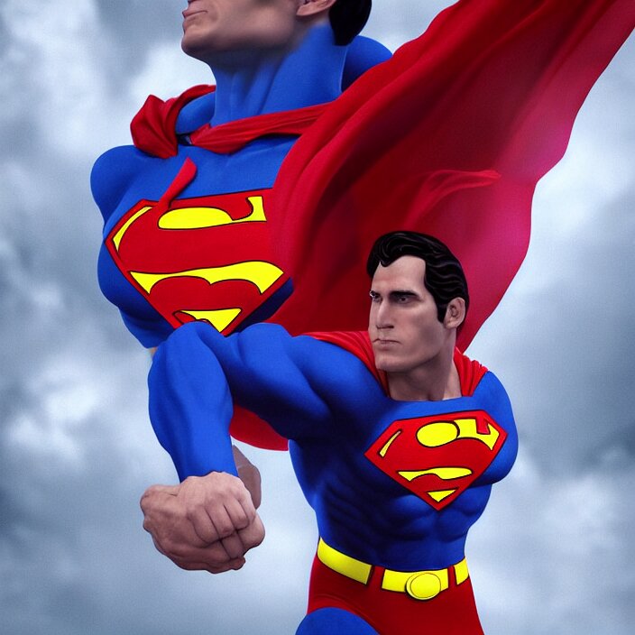 Lexica - Portrait of superman wearing a Canadian flag. intricate ...