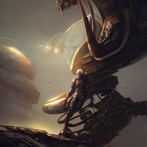 Lexica - Pilot floating in spaceship, fullbody, fantasy, intricate ...
