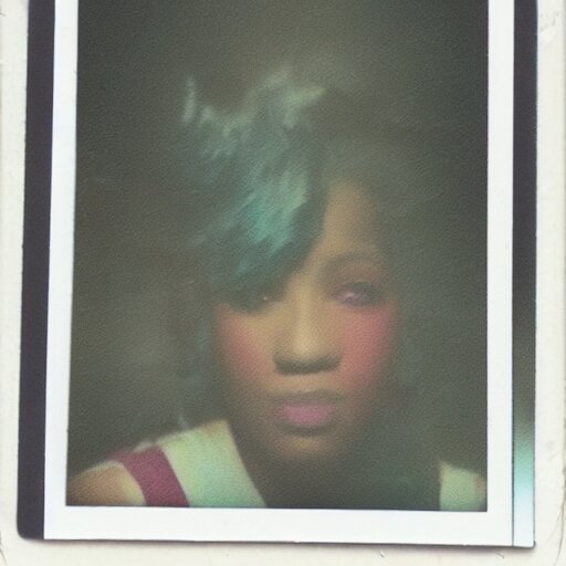 Lexica - Coloured atmospheric polaroid photo of a realistic banshee ...