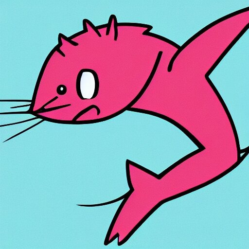 Lexica - A cartoon catfish giving a thumbs up in the style of bojack ...