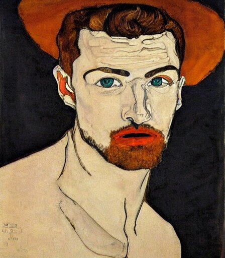 Lexica - Portrait of justin timberlake by egon schiele, intense desire ...