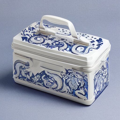 Lexica - Lunchbox, Clear white texture with artistically executed ...