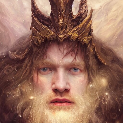 Lexica - Closeup portrait shot of domhnall gleeson as king oberon ...