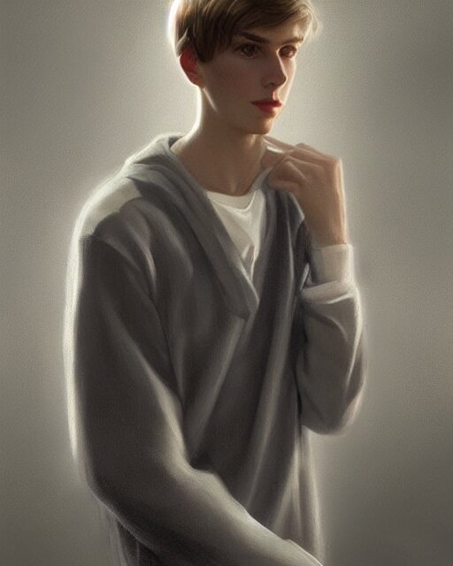 Lexica - Portrait of 1 5 - year - old boy, a tall, slender boy with a ...