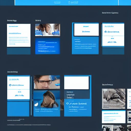 ui design of a saas website, minimal design, blue color scheme ...
