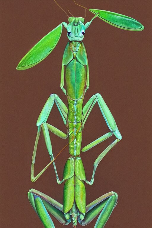 Lexica - Praying mantis, by lucy arnold