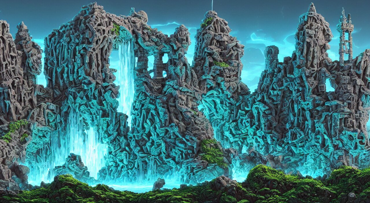 Lexica - Atlantis zeus statue and hill valley grec greeble temple of ...
