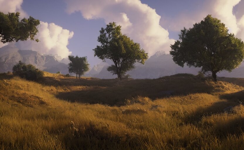 beautiful landscape, Unreal Engine 5, RTX, AAA Game, Detailed 3D... - Arthub.ai