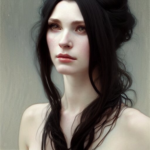 Lexica - Portrait of a beautiful, pale skin, Eastern European female ...