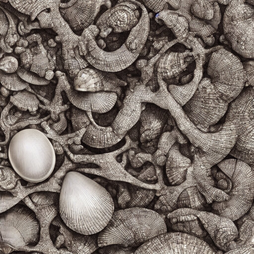 Lexica - Geometric single sea shell by ernst haeckel, modeled in 3 d ...