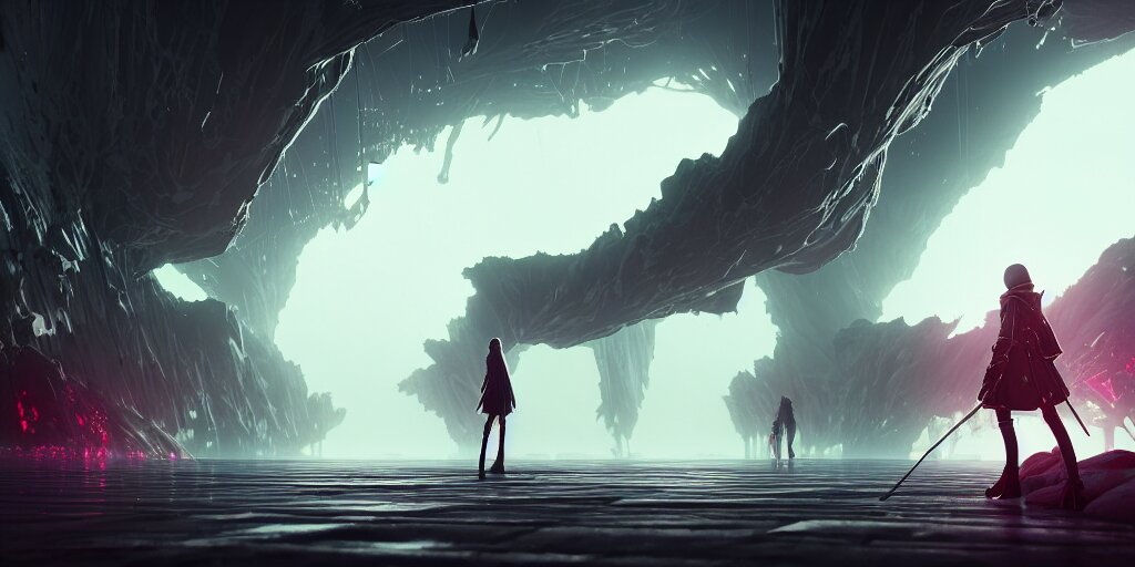 Lexica - Isometric room of a room filled with beautiful! code vein in ...