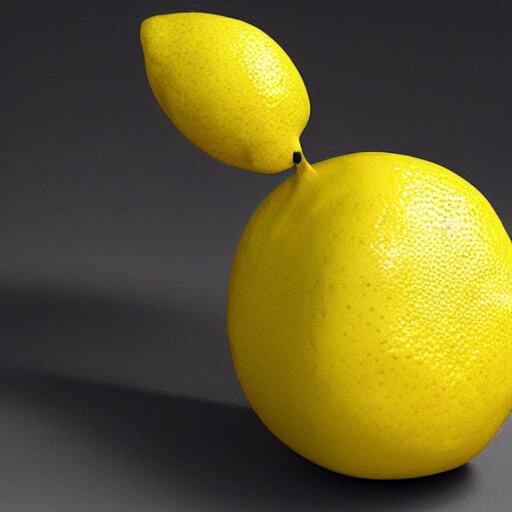 Lexica - A lemon in shape of a human with legs of lemons and round body ...