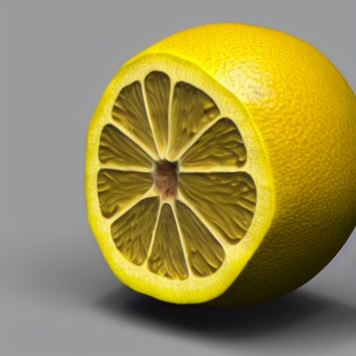 Lexica - A render of a low polygon lemon, unreal engine